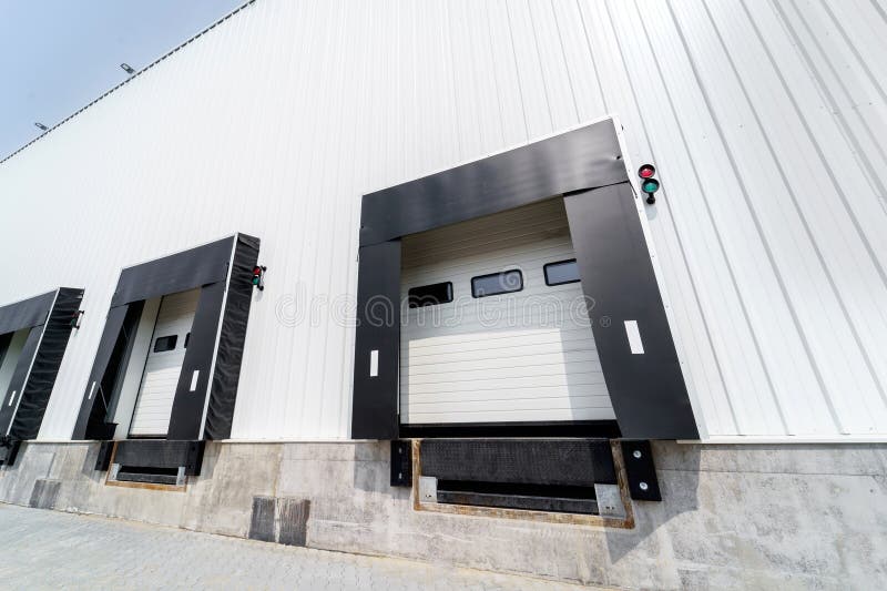 Warehouse Gate in a Distributed Center Stock Image - Image of delivery ...