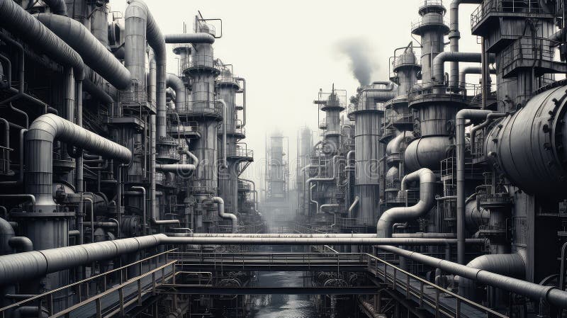 Warehouse Gray Industrial Background Stock Illustration - Illustration ...