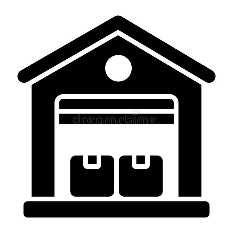 Warehouse Having Cardboards Concept of Store Room Vector Stock Vector ...