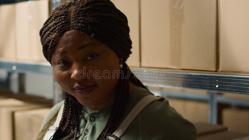 Warehouse Head of Logistics Portrait Stock Photo - Image of smiling ...