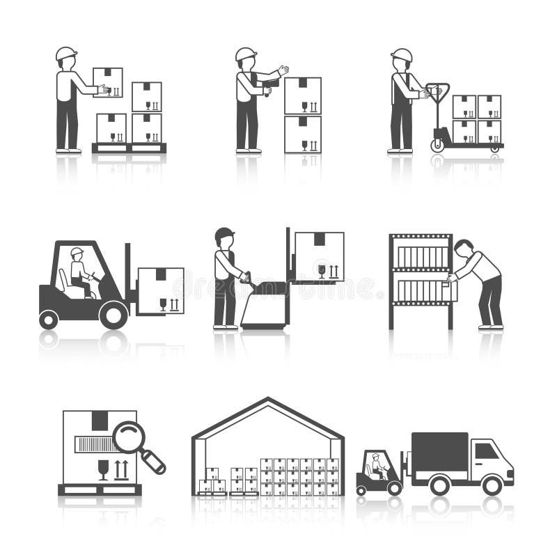 Warehouse Icon Flat stock vector. Illustration of isolated - 49733747