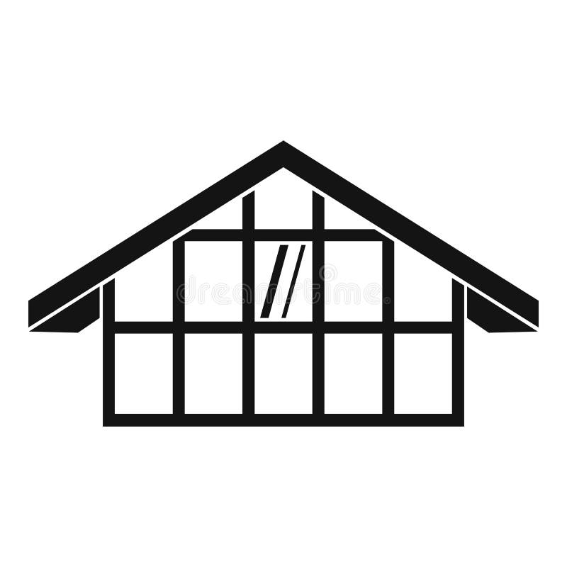 Warehouse Icon, Simple Style Stock Vector - Illustration of garage ...
