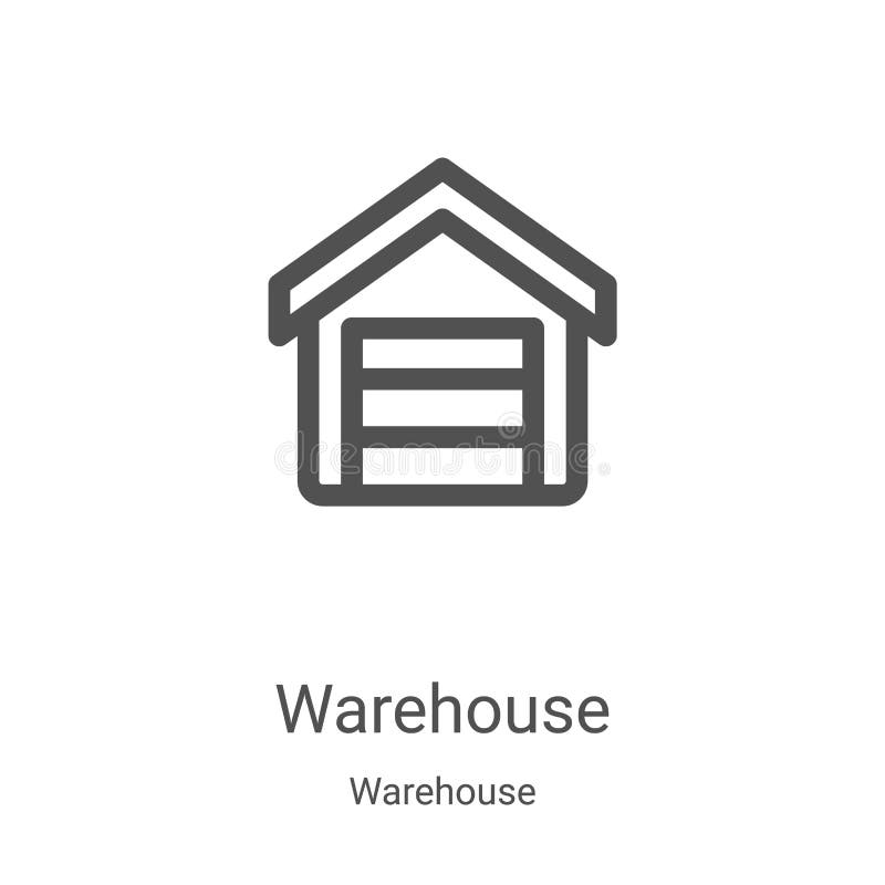 Warehouse Icon Vector from Warehouse Collection. Thin Line Warehouse ...