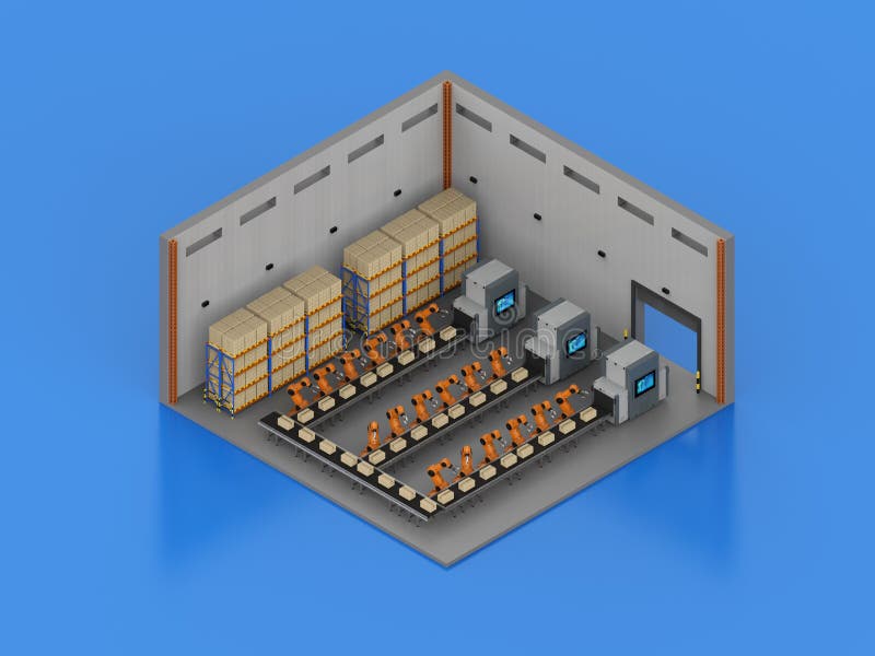 Warehouse Interior Isometric Stock Illustrations – 780 Warehouse Interior Isometric Stock ...