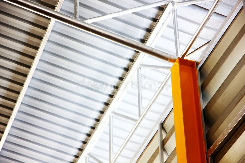 Warehouse Interior Steel Structure Using Geometric Shape Making ...