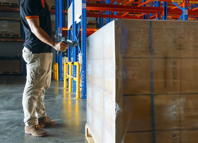 Warehouse Inventory Management, Cargo Shipment, Interior of Warehouse ...