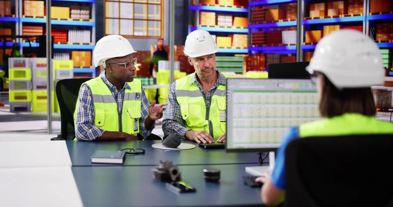 Warehouse Inventory Management on Computer Stock Photo - Image of woman ...