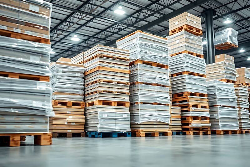 Warehouse Inventory Management Efficient Pallet Stacking Stock ...