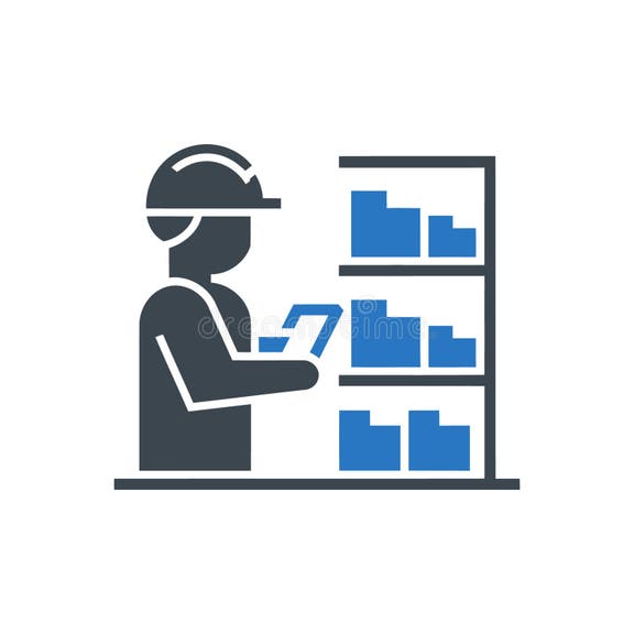 Warehouse Inventory Management Icon Stock Vector - Illustration of icon ...