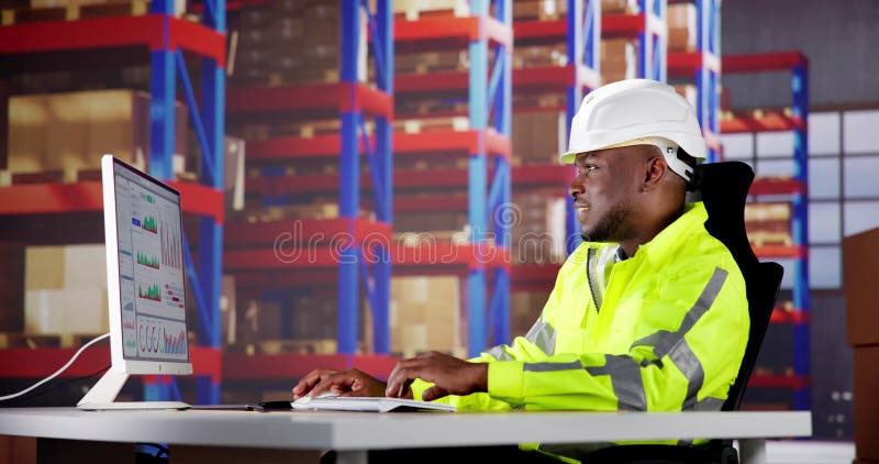 Warehouse Inventory Management KPI Dashboard Stock Photo - Image of ...