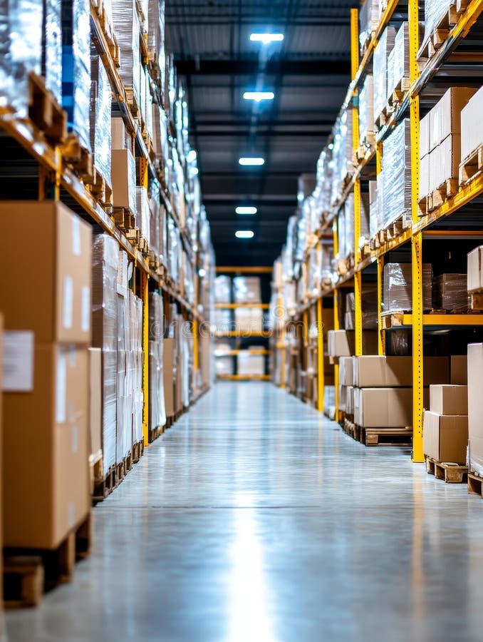 Warehouse Inventory Management System Efficient Storage Organized Goods ...