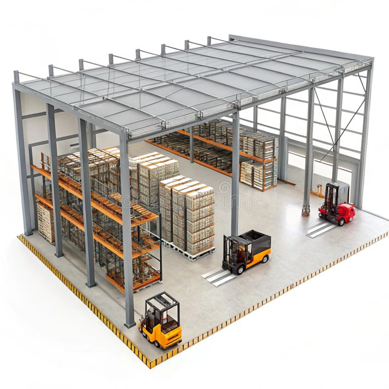 Warehouse Isometric View Stock Illustrations – 1,912 Warehouse ...