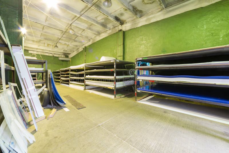 Stack of Colorful Corrugated Plastic Sheets Stock Photo - Image of ...