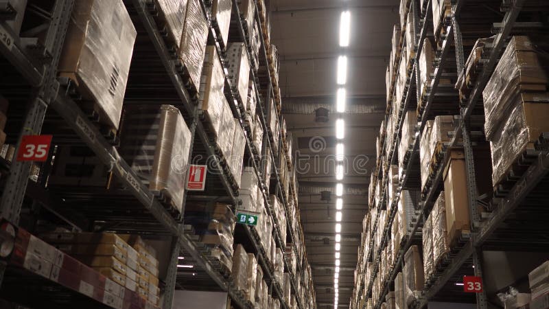 Warehouse Large Storage or Cargo for Distribution Stock Photo - Image ...