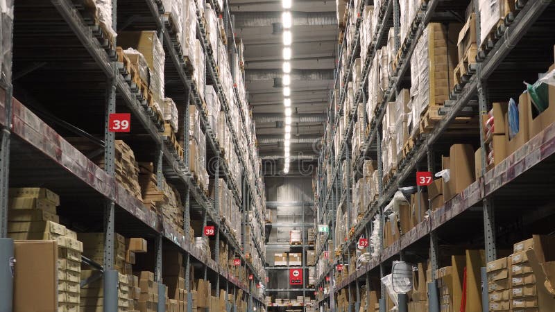 Warehouse Large Storage or Cargo for Distribution Stock Image - Image ...