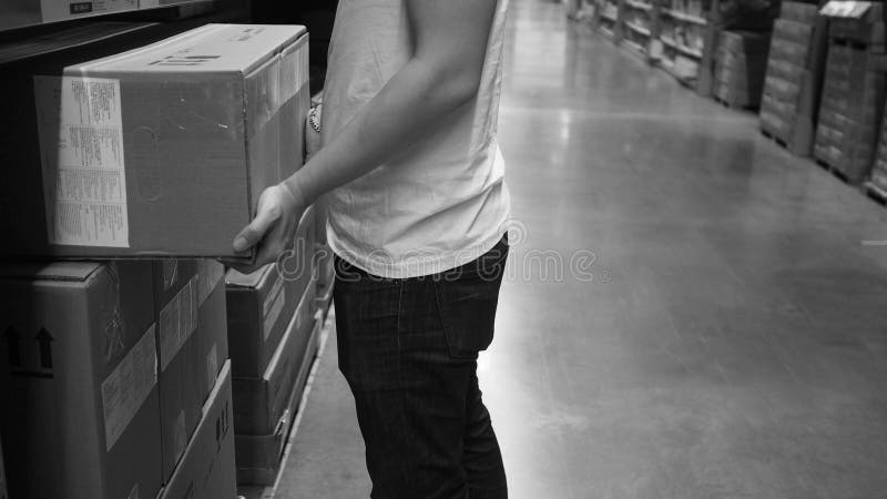 Warehouse Large Storage or Logistic or Cargo for Distribution. and Man ...