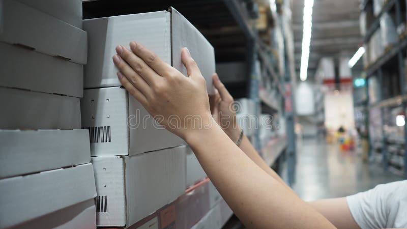 Warehouse Large Storage or Logistic or Cargo for Distribution. and Man ...