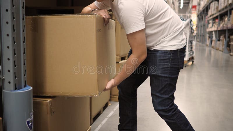 Warehouse Large Storage or Logistic or Cargo for Distribution. and Man ...