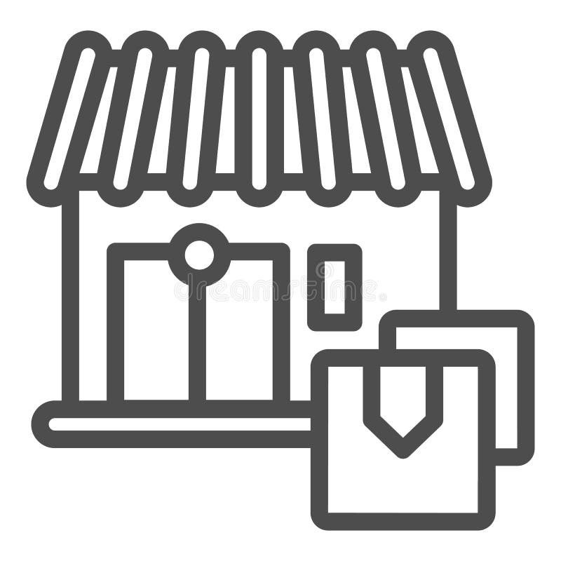 Warehouse Line Icon. Building Vector Illustration Isolated on White ...