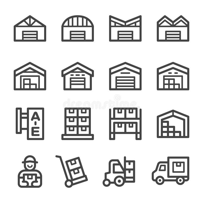Warehouse Management Icon Stock Illustrations – 2,374 Warehouse ...