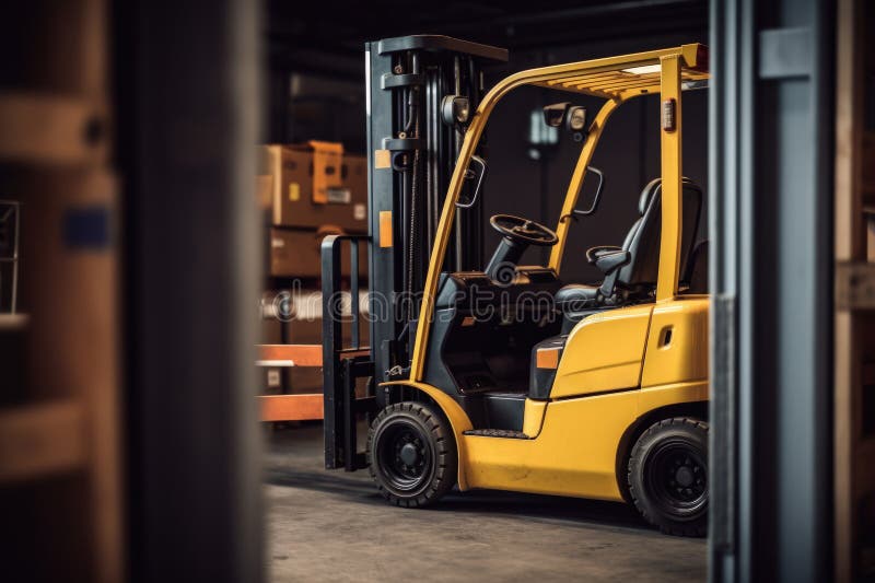 Warehouse Loader Loading Cargo Pallets Generative Ai Stock Illustration ...