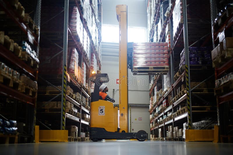 Warehouse Loader at Work stock photo. Image of shipping - 96809278