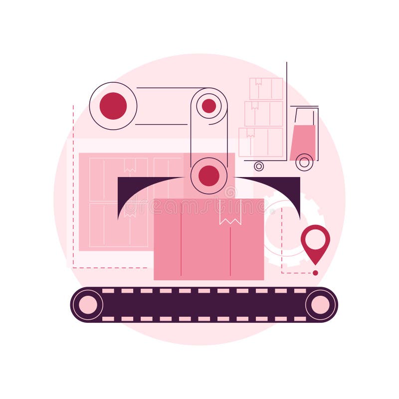 Warehouse Logistics Abstract Concept Vector Illustration. Stock Vector ...