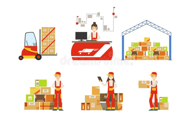 Distribution Warehouse Clipart