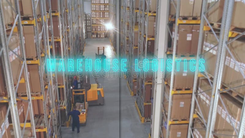 Warehouse Logistics Opener. Warehouse in a Large Company. Warehouse Logistics Infographics ...