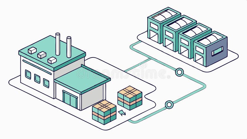 Warehouse and Logistics Corner, Supply Chain and Distribution Center ...