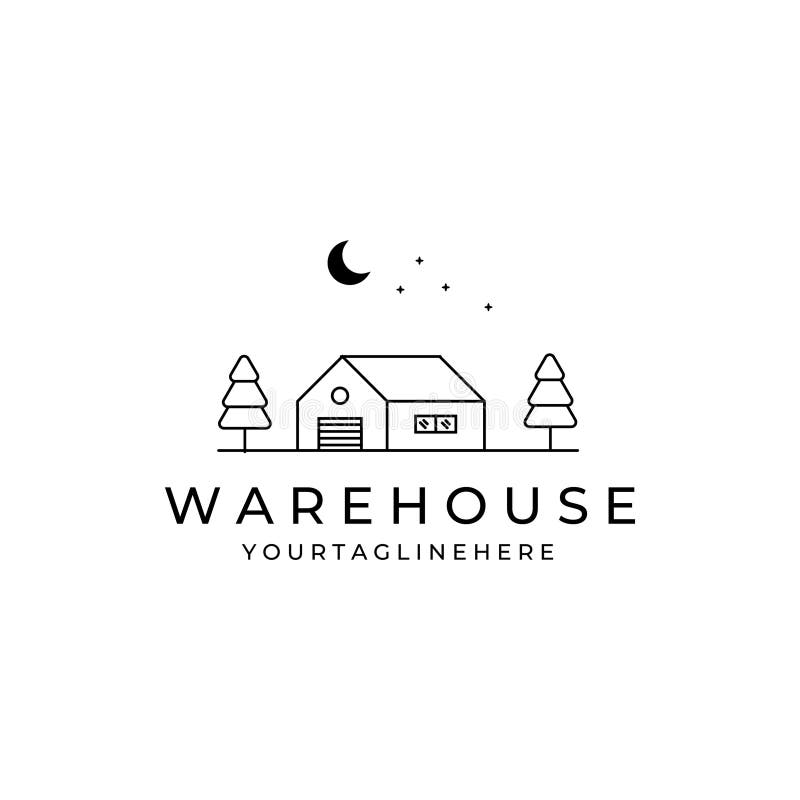 Warehouse Logo Icon Symbol Design Vector Template Illustration Design ...