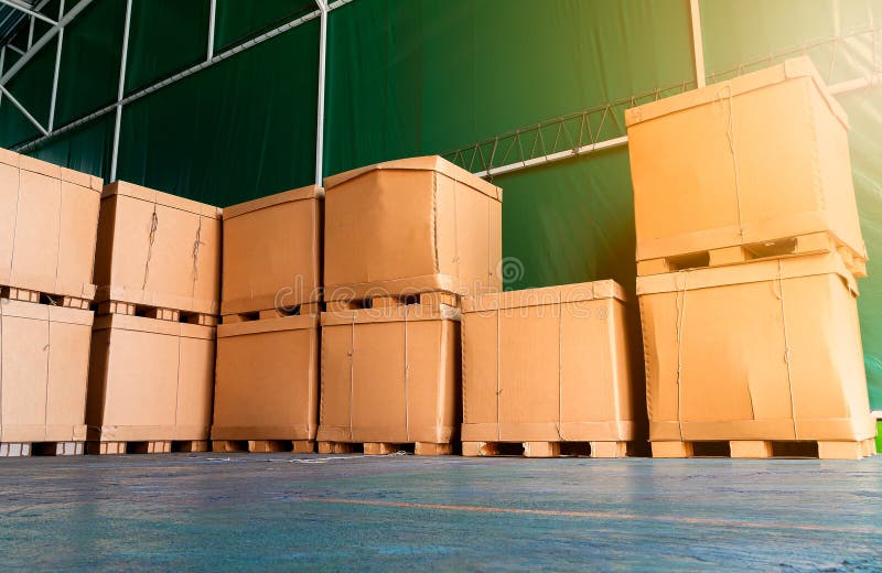 Warehouse with Lots of Cardboard Boxes. Stock Photo - Image of pile ... Warehouse with Lots of Cardboard Boxes. Stock Photo - Image of pile ...