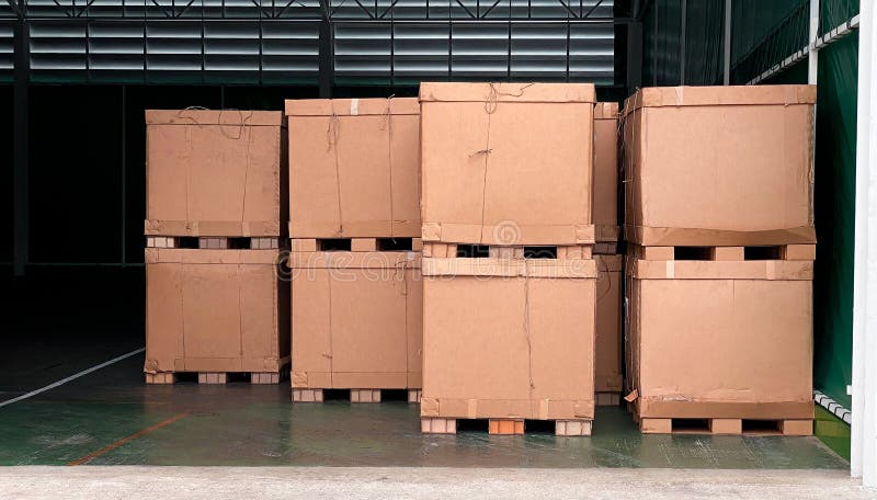 Warehouse with Lots of Old Cardboard Boxes. Stock Photo - Image of ... Warehouse with Lots of Old Cardboard Boxes. Stock Photo - Image of ...
