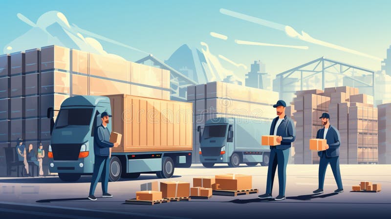 Warehouse Management, Logistic Process, Warehouse Worker or Delivery ...