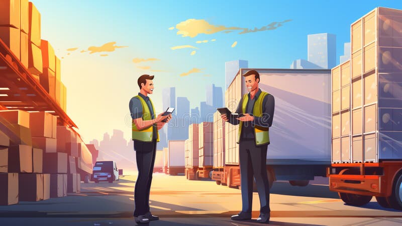 Warehouse Management, Logistic Process, Warehouse Worker or Delivery ...