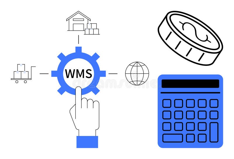 Wms Warehouse Management System Stock Illustrations – 320 Wms Warehouse ...
