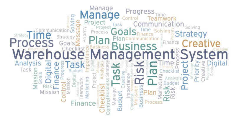 Warehouse Management System Word Cloud, Made with Text only. Stock ...