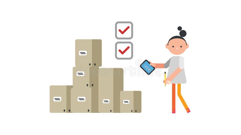 Warehouse Manager Check the List of Receiving Parcels. Check the Amount ...