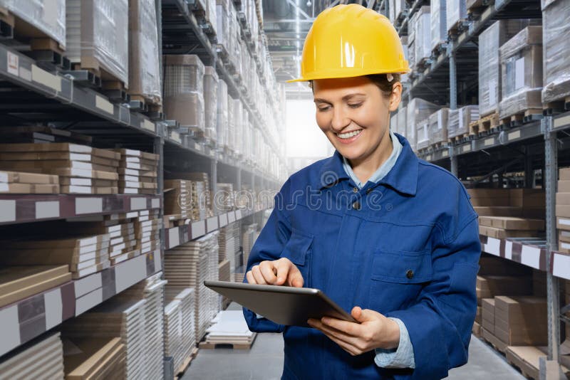 Warehouse manager portrait stock image. Image of freight - 270389213