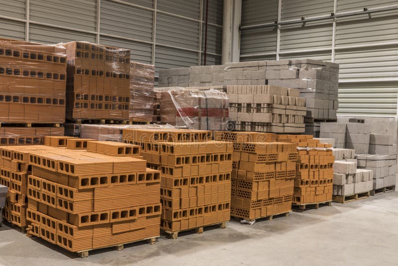 Warehouse of materials stock photo. Image of business - 181708616