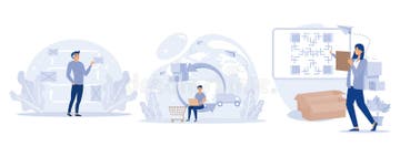 Warehouse Modern Technology Concept, Warehouse Voice Tasking, Handling ...