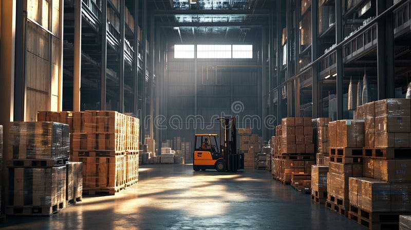 Warehouse Operations with Cargo, Pallets, and Forklifts for Efficient ...