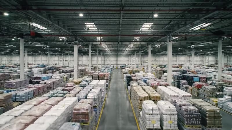 Warehouse Operations Showcase in a Large Distribution Center with ...