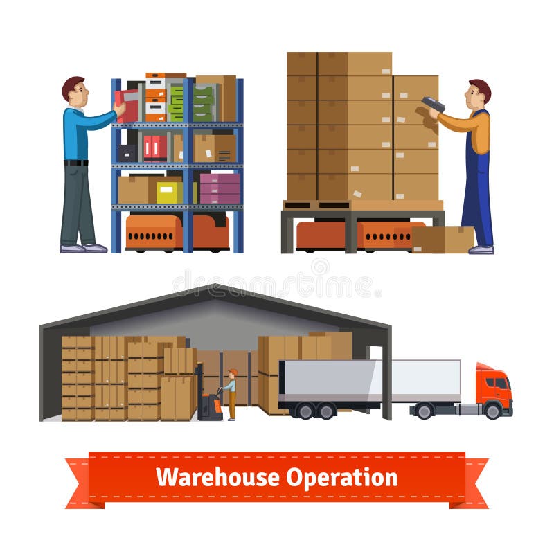 Warehouse Icon Flat stock vector. Illustration of isolated - 49733747