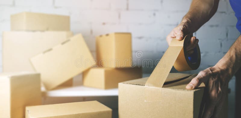Order Picker Loader in Warehouse Stock Image - Image of installing ...