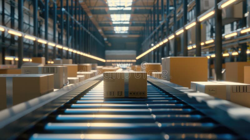 Warehouse Packing Operations Stock Photo - Image of handling ...