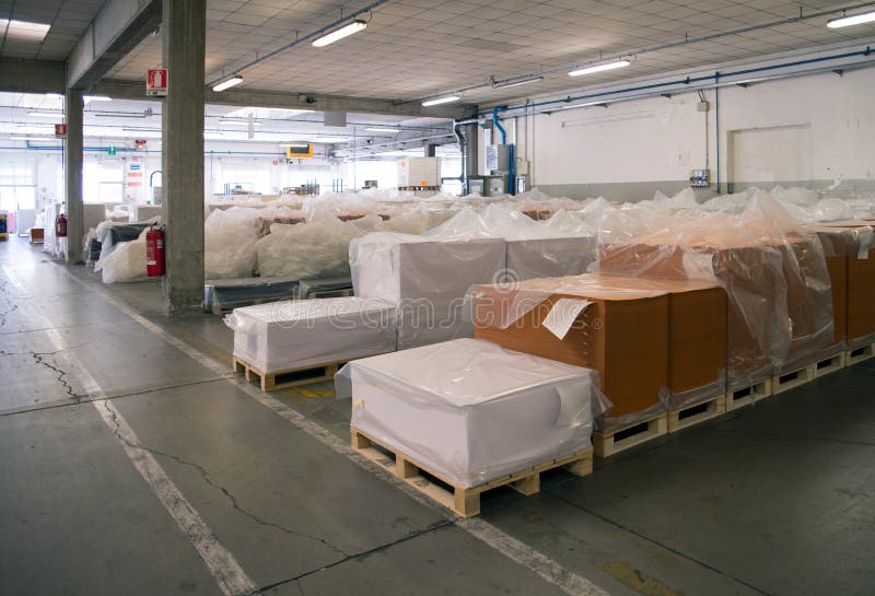 Warehouse (paper and Cardoboard). Stock Photo - Image of fabric, fibres ...