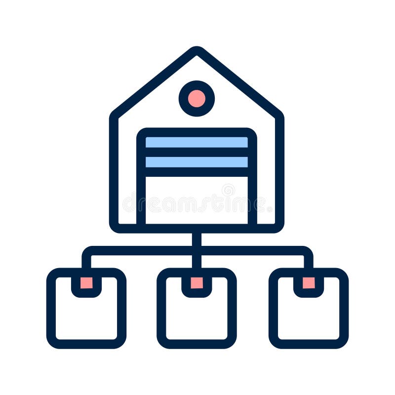 Parcel Distribution stock vector. Illustration of vector - 332214408