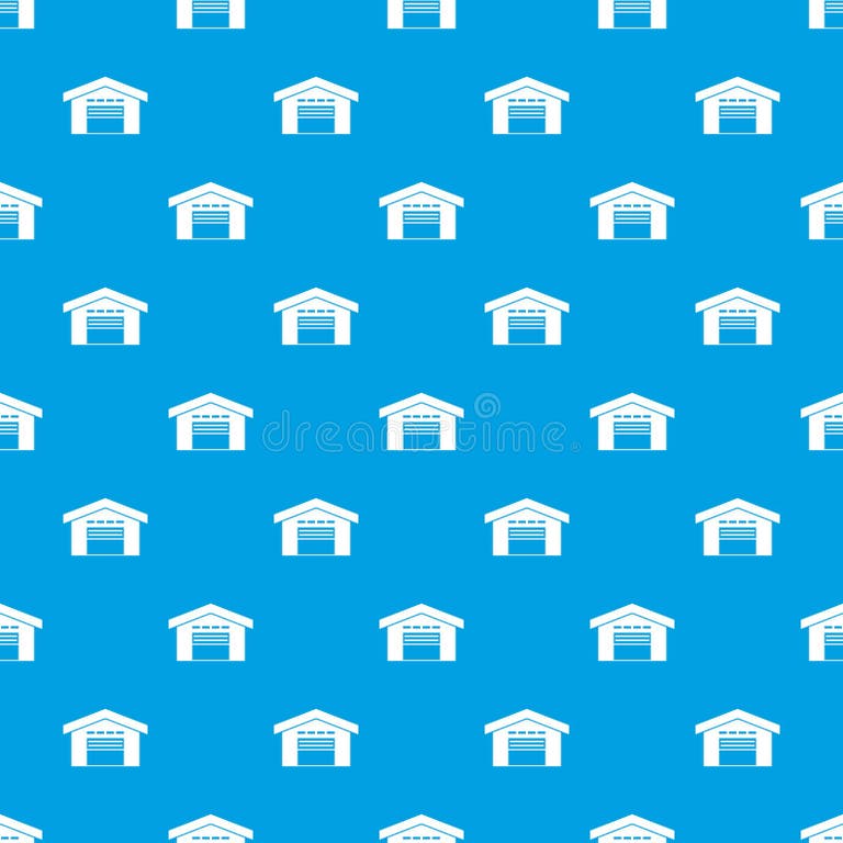Warehouse Pattern Seamless Blue Stock Vector - Illustration of icon ...