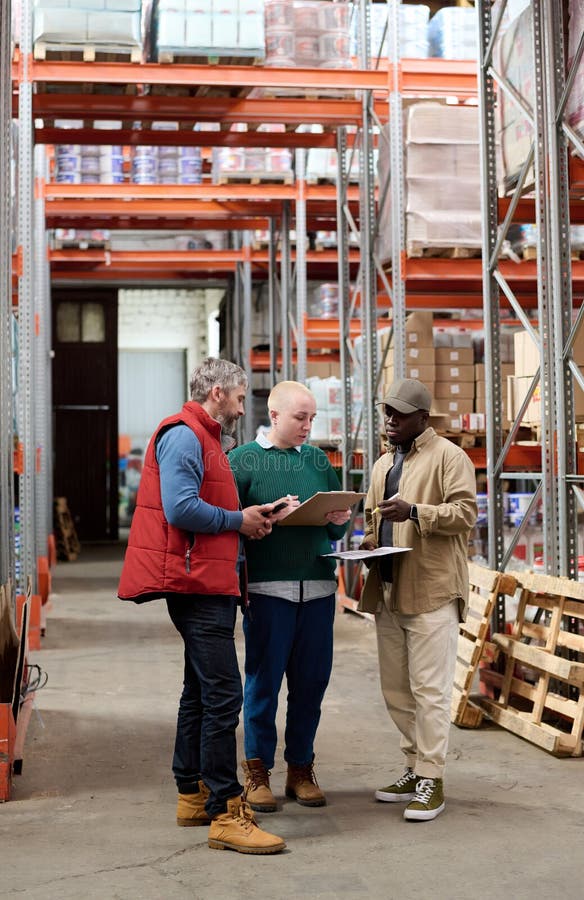 Warehouse People Working in Team Stock Photo - Image of logistic ...